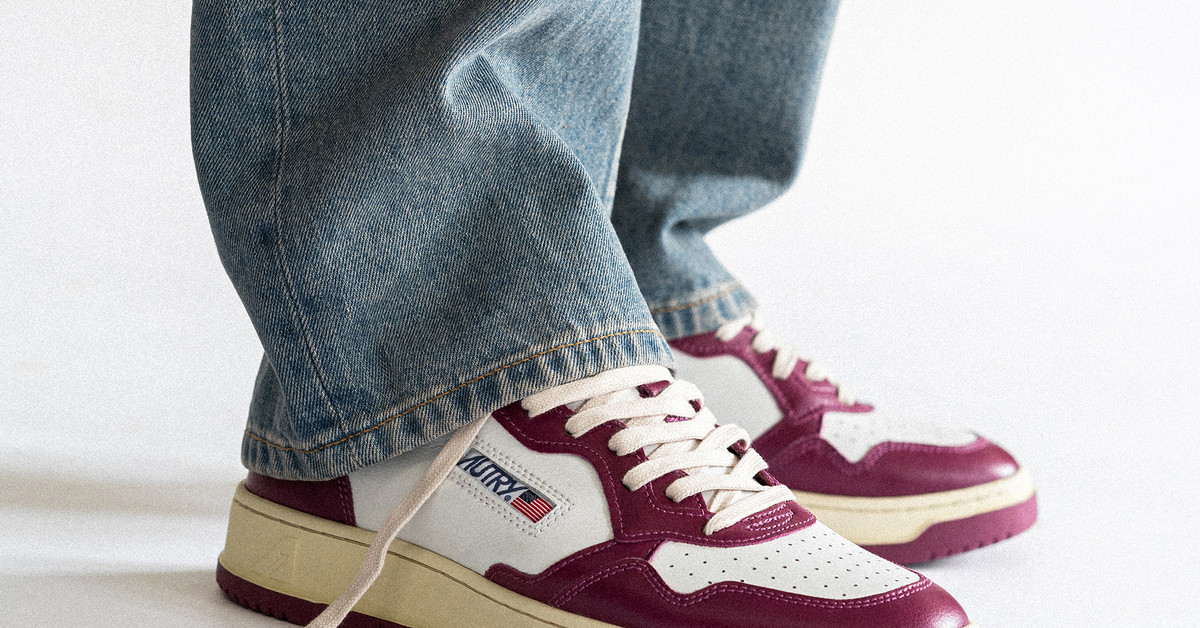 Autry Medalist Low (weiß / dunkelrot) | 43einhalb Sneaker Store