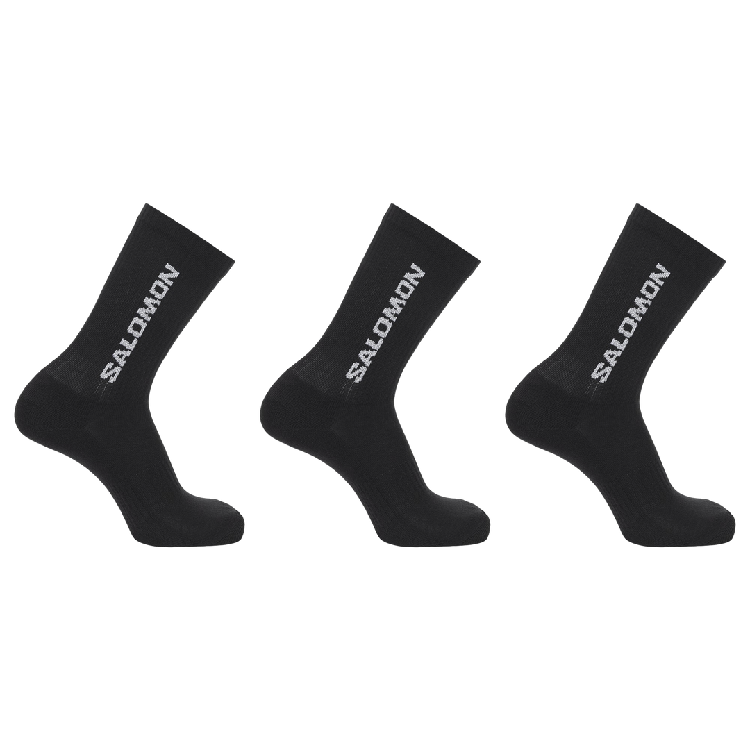 Salomon Everyday Crew Socks 3-Pack (black) | 43einhalb Sneaker Store