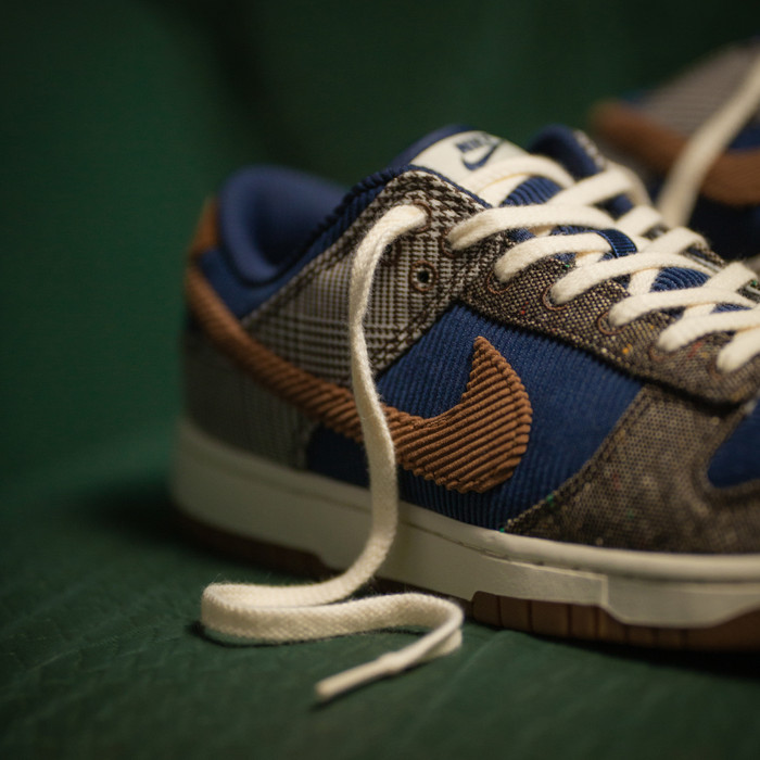 Nike Dunk Low Premium Tweed Corduroy (midnight navy / ale brown ...
