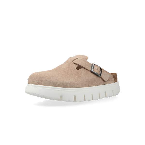 Birkenstock Boston Chunky Suede Leather (warm sand) | 43einhalb Sneaker ...
