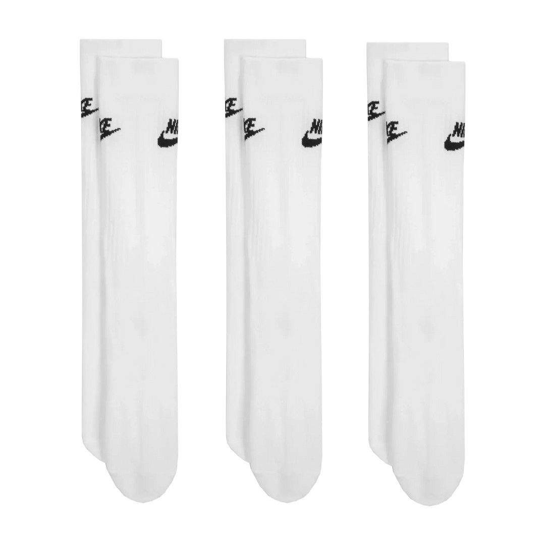 Nike Sportswear Everyday Essential Crew Socks 3 Pack (weiß / schwarz ...