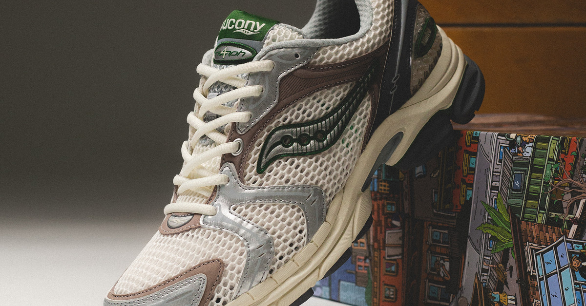 Saucony x Minted NY ProGrid Triumph 4 (white / green silver ...