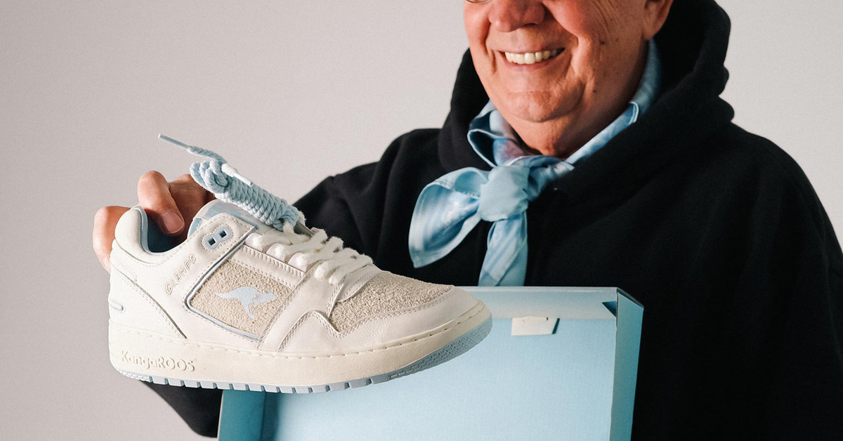 KangaROOS x Gramps HOT SHOT LO (white / beige / light blue) | 43einhalb ...