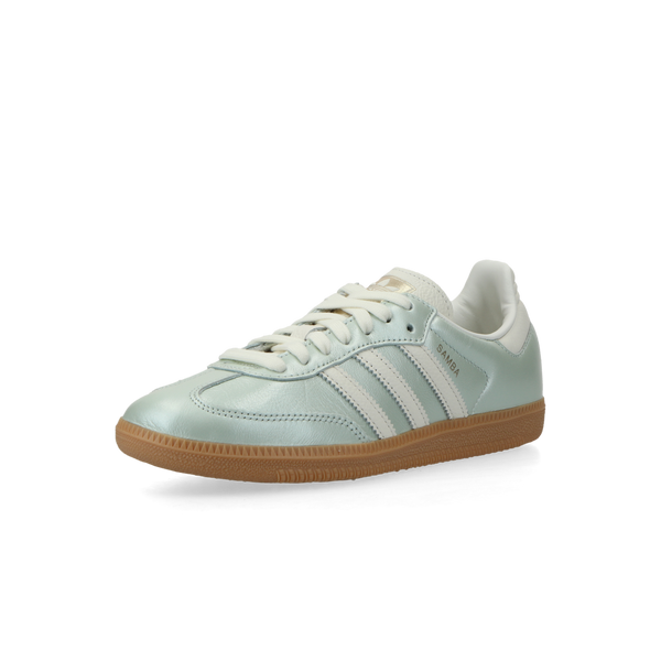 adidas Samba OG W Linen Green Metallic (off white / cyber metallic ...