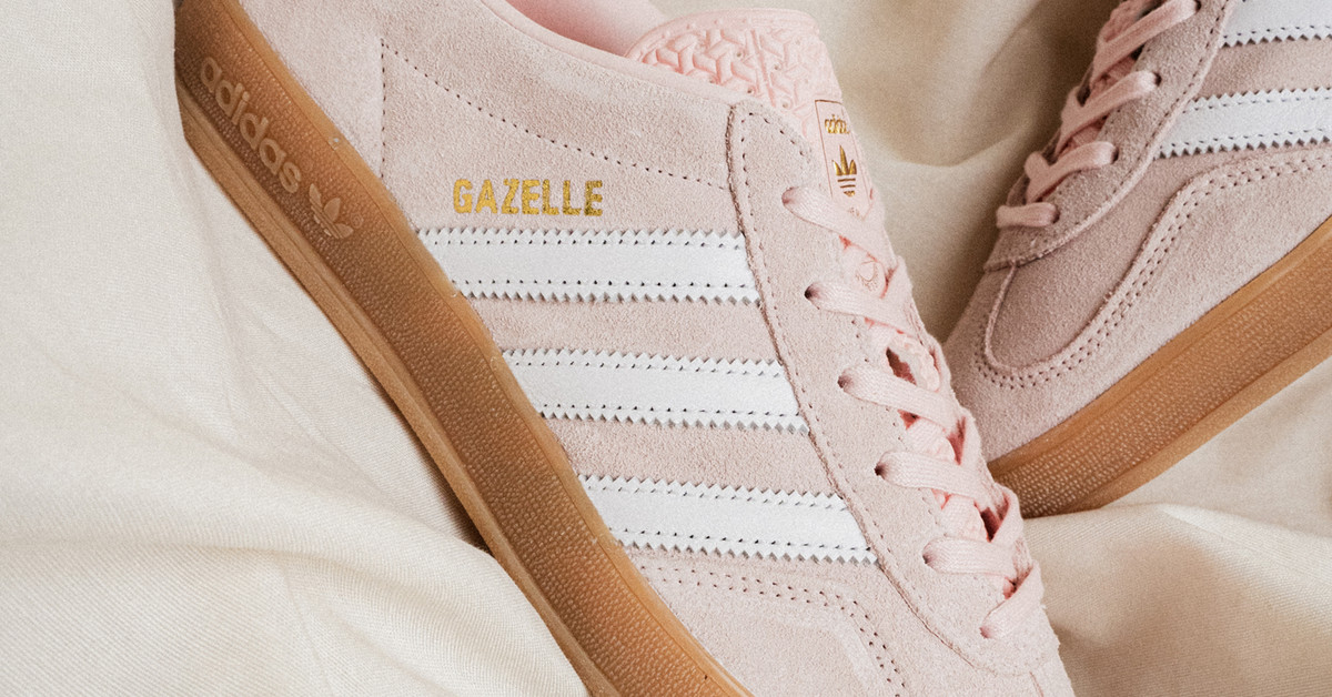 adidas Gazelle Indoor W (sandy pink / cloud white / gum) | 43einhalb ...