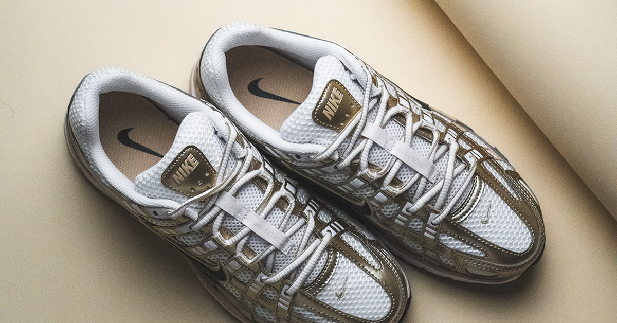 Nike P-6000 Gold (white / black / grain / mtlc gold grain) | 43einhalb ...
