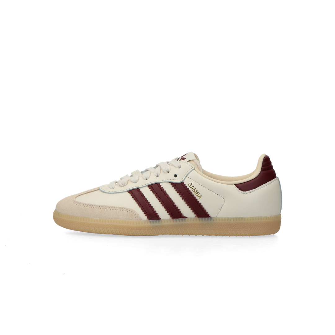 adidas Samba OG (wonder white / shadow red / gum) | 43einhalb Sneaker Store