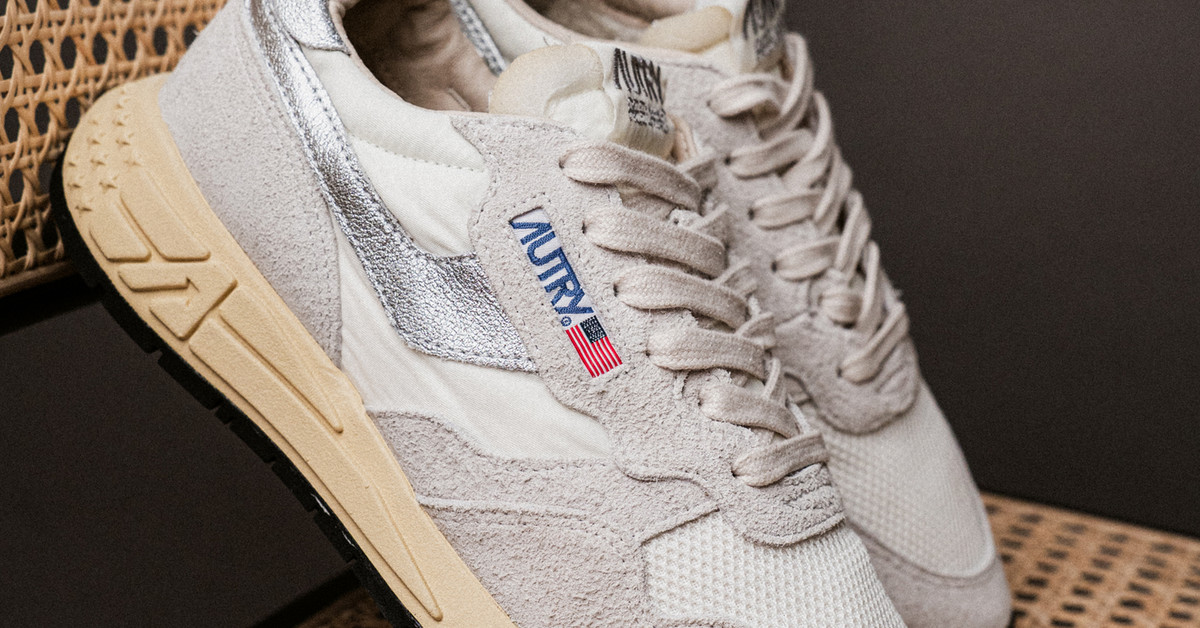 Autry Reelwind Low W (beige / white / silver) | 43einhalb Sneaker Store