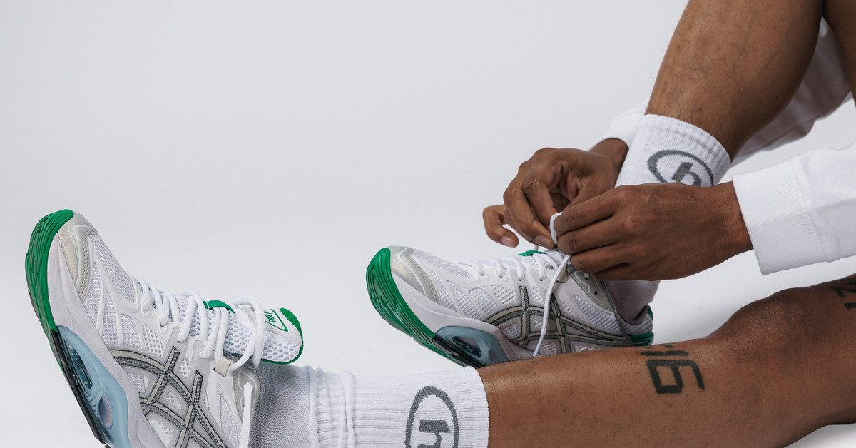 ASICS SportStyle x HIDDEN NY GEL-KINETIC 2.0 (white / green / castle ...